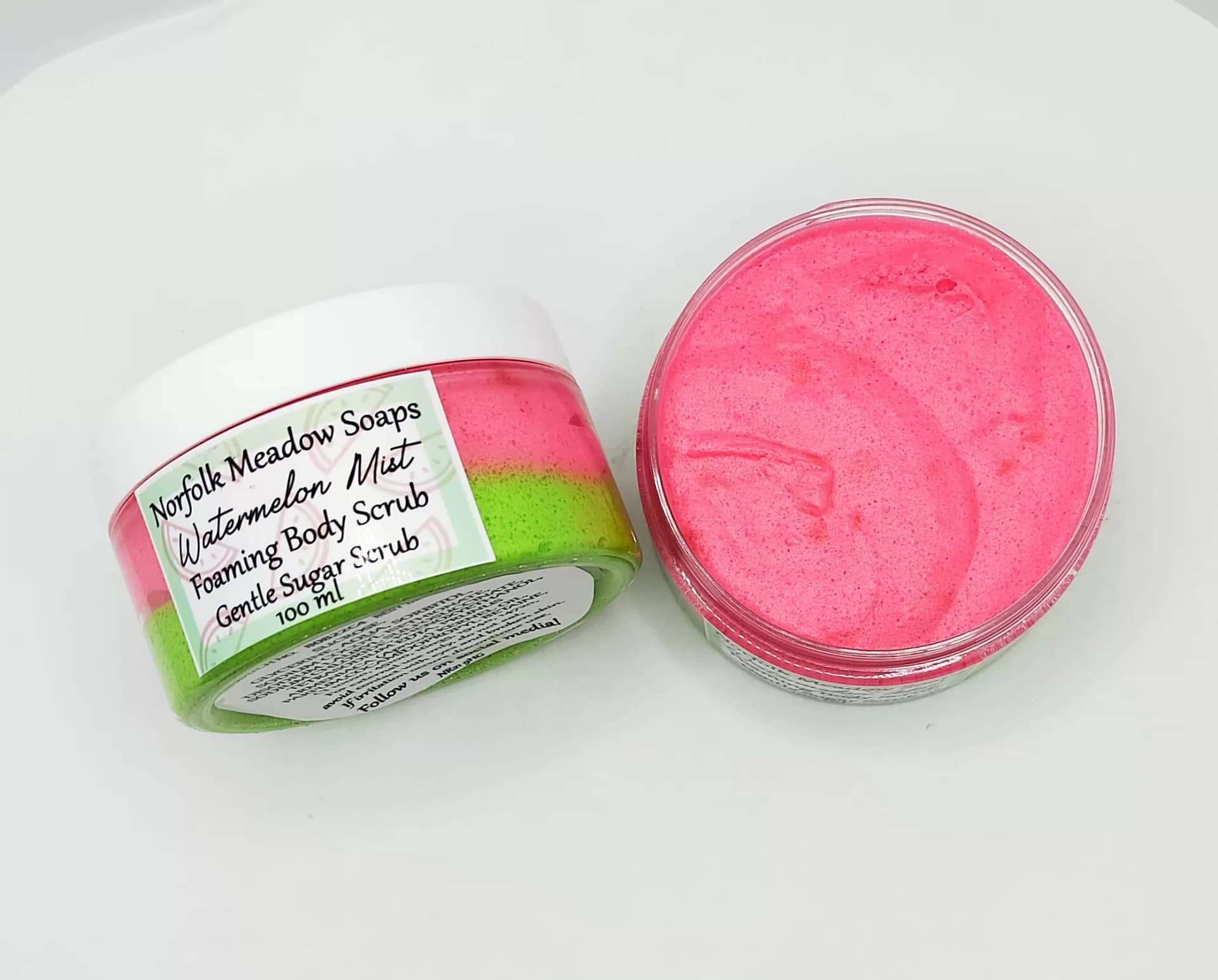 Watermelon Mist Foaming Sugar Scrub Artisanal Handcrafted Soaps